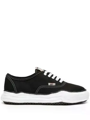 Mihara Yasuhiro Baker Og Sole Canvas Low-top Sneakers - Black