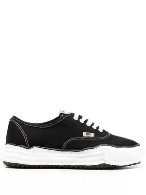 Mihara Yasuhiro Baker Og Sole Canvas Low-top Sneakers - Black