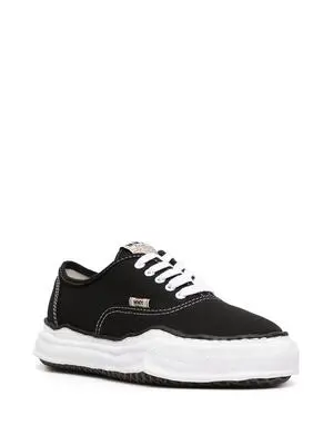 Mihara Yasuhiro Baker Og Sole Canvas Low-top Sneakers - Black