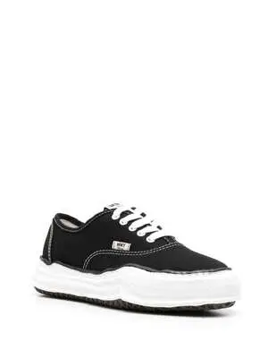 Mihara Yasuhiro Baker Og Sole Canvas Low-top Sneakers - Black