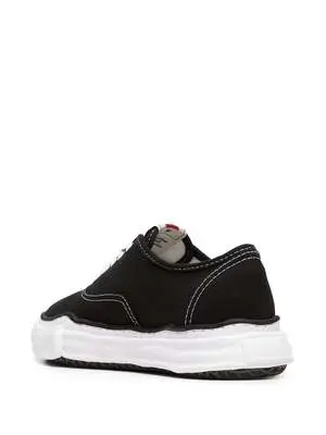 Mihara Yasuhiro Baker Og Sole Canvas Low-top Sneakers - Black