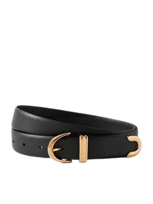 Khaite Bambi Leather Belt - Black