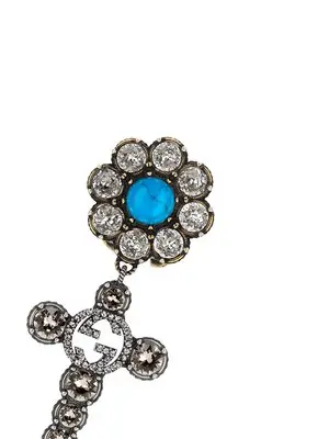 Gucci Interlocking G Cross Drop Earrings