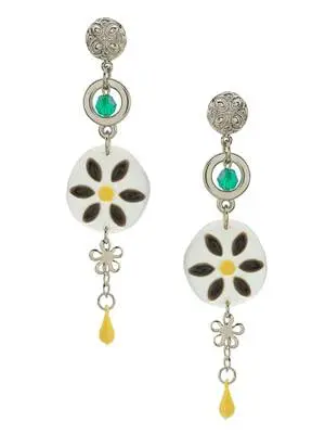 AMIR SLAMA Flower Dangle Earrings - Neutrals