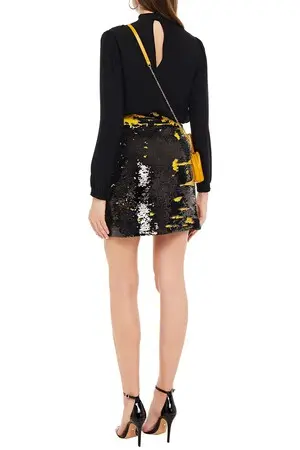 GANNI Sequined Woven Mini Skirt