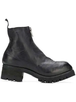 Guidi Front Zip Ankle Boots