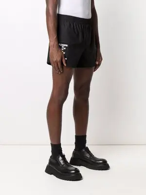 Raf Simons Patch-detail Slip-on Swim Shorts