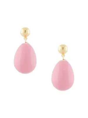 ESHVI Drop Pendant Earrings - Pink