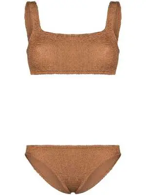Hunza G Xandra Crinkle Bikini - Brown