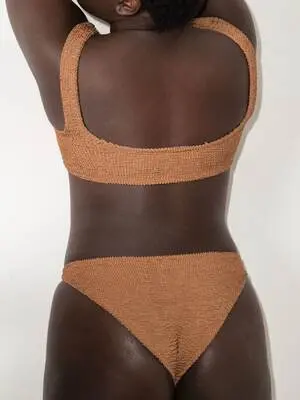 Hunza G Xandra Crinkle Bikini - Brown