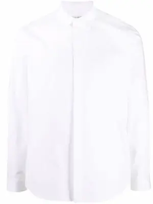 Valentino Garavani Concealed Front Button Placket Shirt