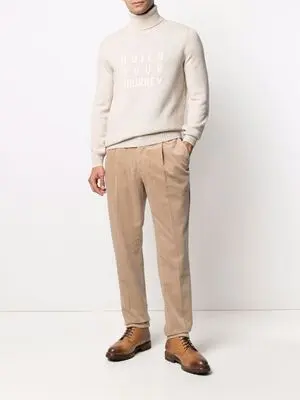 Brunello Cucinelli Pleated Drop-crotch Corduroy Trousers