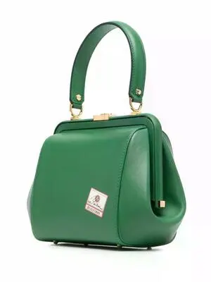 ULYANA SERGEENKO Class Leather Tote Bag - Green
