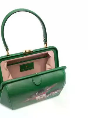 ULYANA SERGEENKO Class Leather Tote Bag - Green