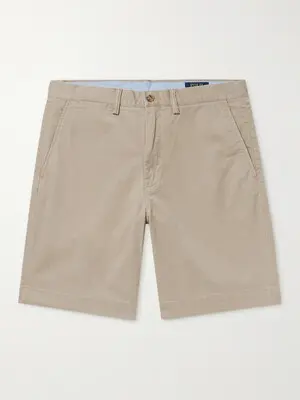 Polo Ralph Lauren Brushed Stretch-cotton Twill Chino Shorts - Neutrals