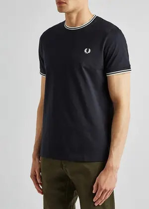 Fred Perry M1588 Cotton T-shirt - Navy