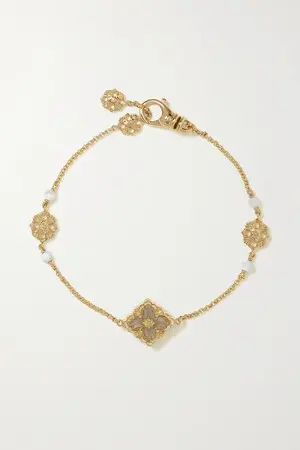 Buccellati Opera Tulle 18-karat Mother-of-pearl Charm Bracelet