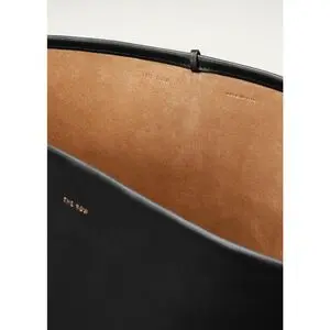 THE ROW Park North-south Leather Tote Bag - Black