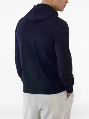 Brunello Cucinelli Cashmere Zip Hoodie - Blue
