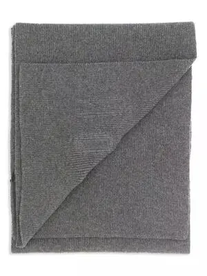 Dsquared2 Embroidered-logo Ribbed-knit Scarf