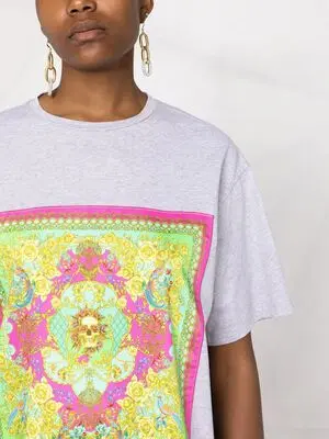 Philipp Plein Baroque Print T-shirt Dress