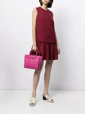 Mulberry Mini Zipped Bayswater Grained Bag
