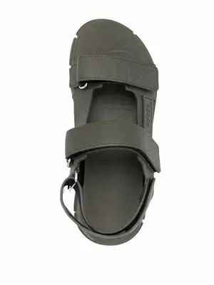 GANNI Logo Patch Touch-strap Sandals