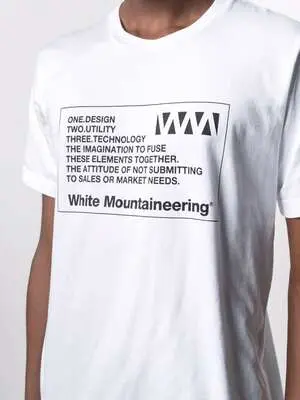 WHITE MOUNTAINEERING Graphic-print Cotton T-shirt
