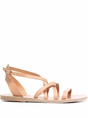 ANCIENT GREEK SANDALS Buckle-fastening Leather Sandals
