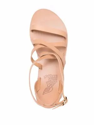 ANCIENT GREEK SANDALS Buckle-fastening Leather Sandals