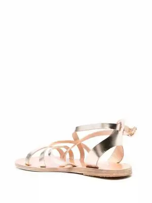 ANCIENT GREEK SANDALS Metallic Leather Sandals - Gold