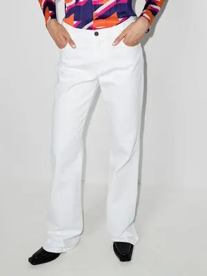 Raf Simons Flared High-waisted Jeans