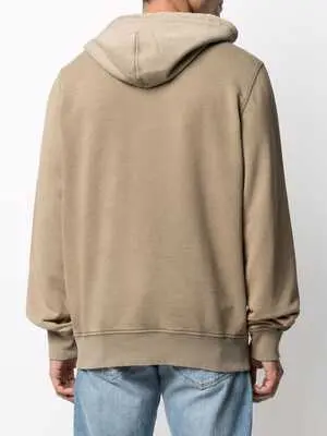 DIESEL® Logo Patch Garment-dyed Hoodie