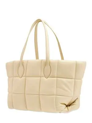 Khaite Florence Quilted Leather Tote Bag - Cream