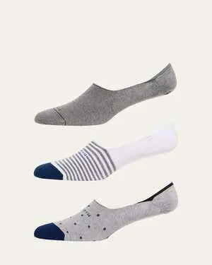 Marcoliani 3-pack Invisible Socks - Grey Multi
