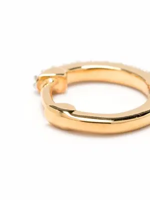 MISSOMA Pavé Huggie Hoop Earrings