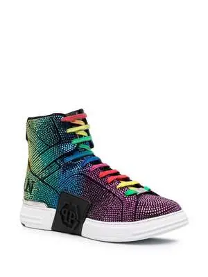 Philipp Plein Phantom Kick$ High-top Sneakers
