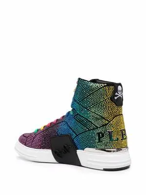 Philipp Plein Phantom Kick$ High-top Sneakers