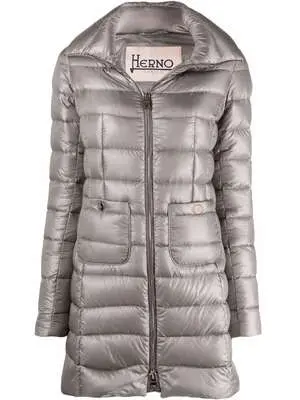 Herno Quilted Zipped Coat