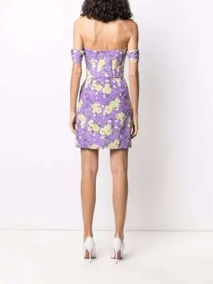 Giuseppe Di Morabito Floral-print Corset Mini Dress