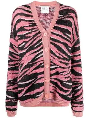 Stella McCartney Tiger Pattern Knitted Cardigan