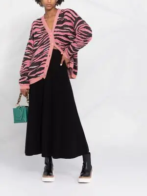 Stella McCartney Tiger Pattern Knitted Cardigan