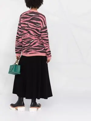 Stella McCartney Tiger Pattern Knitted Cardigan