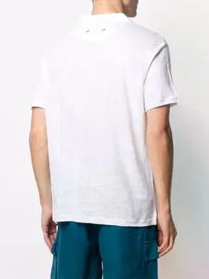Vilebrequin Open-collar Linen Polo Shirt - White