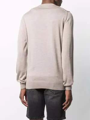 Philipp Plein Institutional Merino Knit Jumper - Neutrals