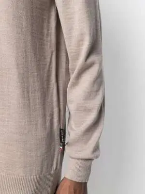 Philipp Plein Institutional Merino Knit Jumper - Neutrals