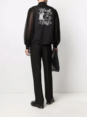 Comme Des Garçons Logo-embroidered Gilet