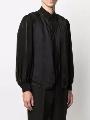Comme Des Garçons Logo-embroidered Gilet