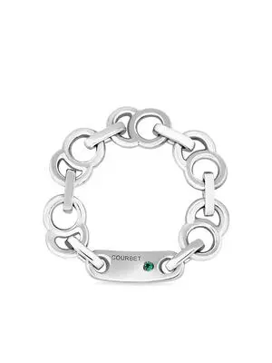 COURBET 18kt Recycled White Gold Celeste Chain Ring