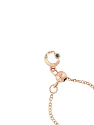 COURBET 18kt Recycled Rose Gold Laboratory-grown Diamond Chain Ring - Pink